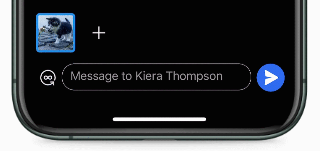 Bubble Animated Gif Sending Iphone