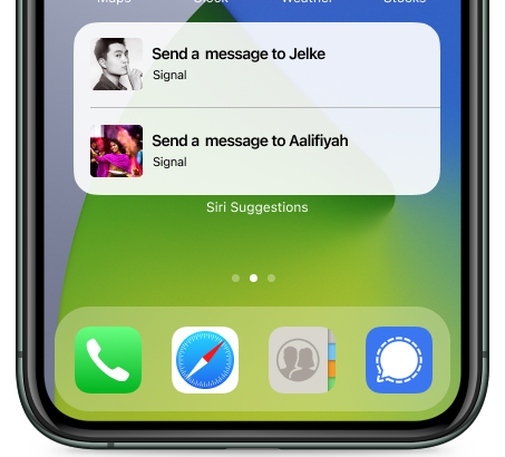 Show in Suggestions – Signal Support