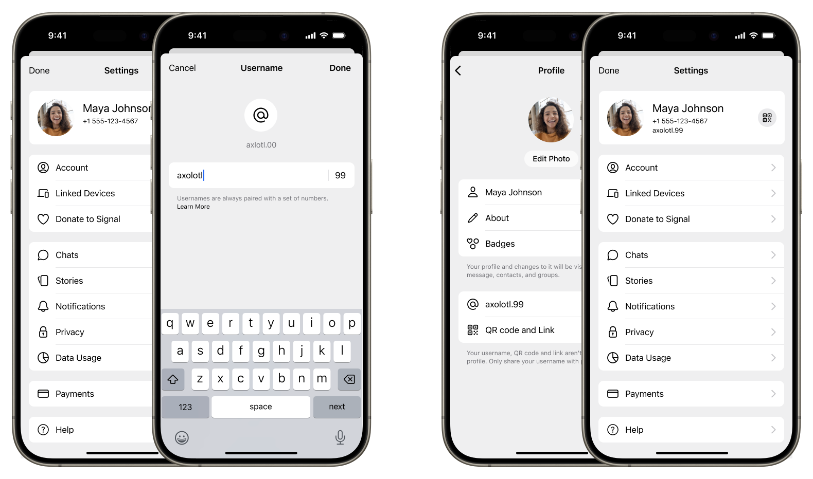 Datenschutz bei Telefonnummern und Nutzernamen – Signal-Support